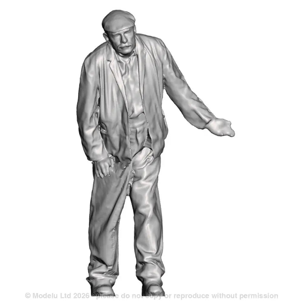 0901 GWR Driver on Regulator leaning – Modelu