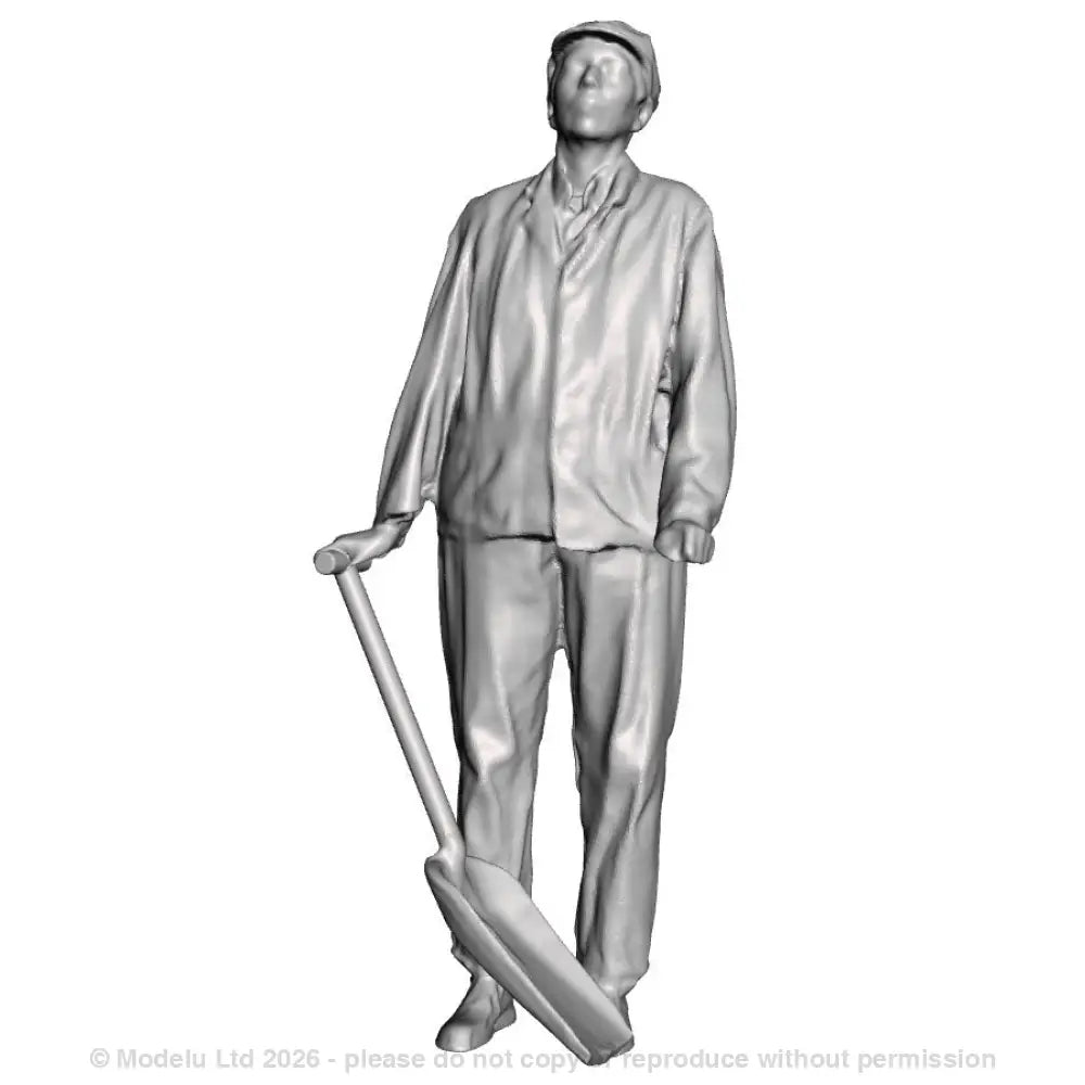 0907 GWR Fireman Looking forward – Modelu