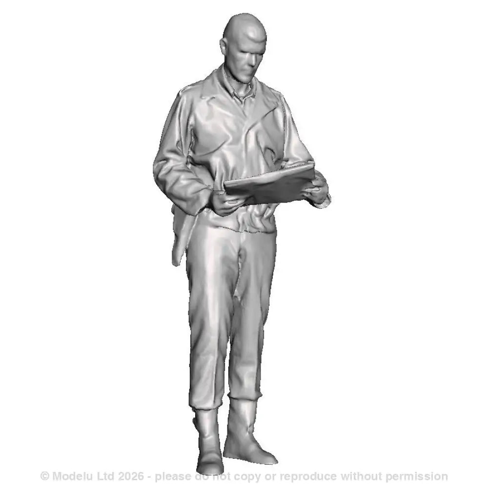1930 US Officer reading map – Modelu